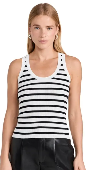 NOTHING PLEASE Estefania Tank - White Stripe