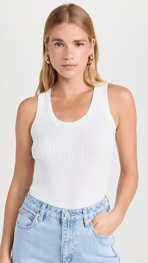 NOTHING PLEASE Estefania Tank - White