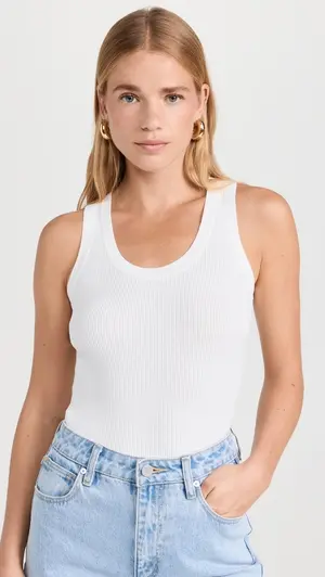 NOTHING PLEASE Estefania Tank - White
