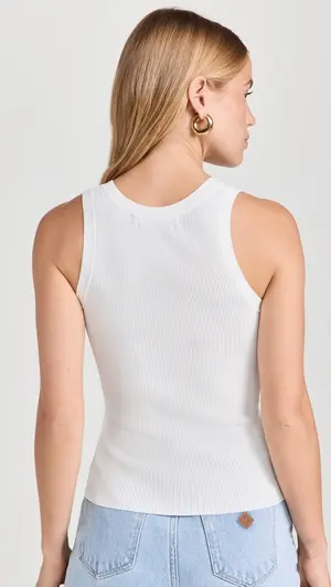NOTHING PLEASE Estefania Tank - White