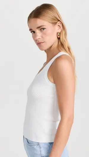 NOTHING PLEASE Estefania Tank - White