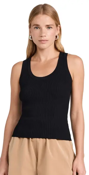 NOTHING PLEASE Estefania Tank - Black