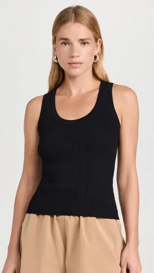 NOTHING PLEASE Estefania Tank - Black