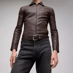 Gucci Belt With Interlocking G Detail - Brown