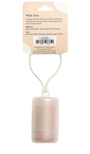 WILD ONE Poop Bag Carrier In Ivory