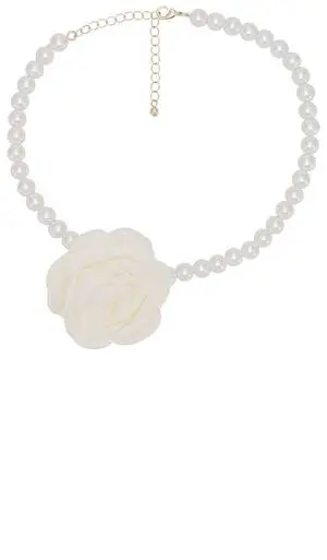 LOVERS AND FRIENDS Zosia Choker Necklace - White