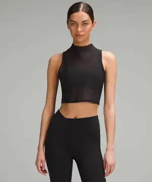 Lululemon Keyhole Mesh Tank Top