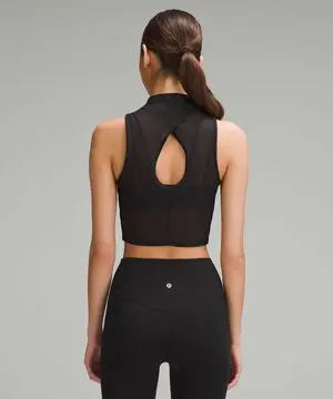 Lululemon Keyhole Mesh Tank Top