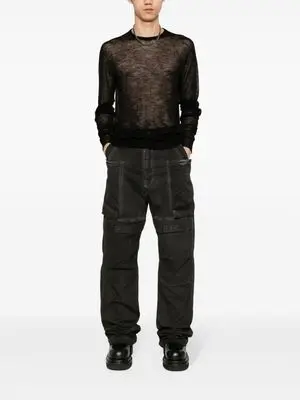 Rick Owens Black Stefan Cargo Jeans