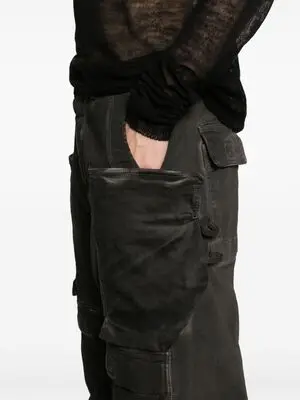 Rick Owens Black Stefan Cargo Jeans