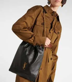 Saint Laurent Jamie Pouchon Leather Shoulder Bag