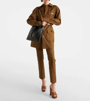Saint Laurent Jamie Pouchon Leather Shoulder Bag