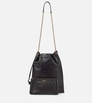 Saint Laurent Jamie Pouchon Leather Shoulder Bag