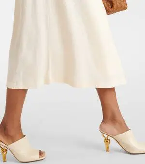 Max Mara Linen-blend Wrap Dress