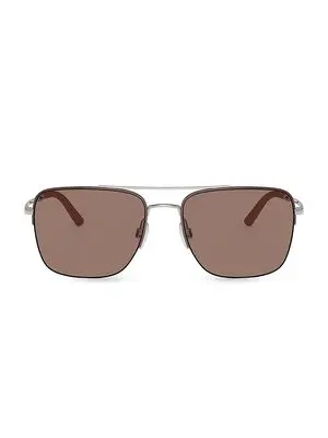 OLIVER PEOPLES X ROGER FEDERER R-2 56mm Aviator Sunglasses