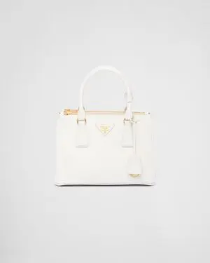 Prada Galleria Small Saffiano Leather Bag White