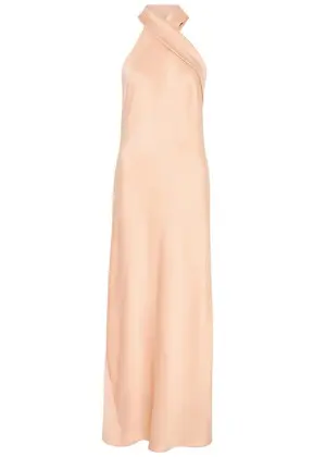 Galvan Pandora Satin Maxi Dress