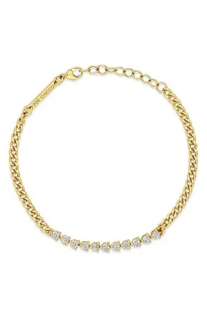 Zoe Chicco 14k Gold Diamond Tennis Bracelet