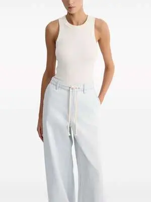 12 STOREEZ Low-rise Wide-leg Organic Cotton Jeans