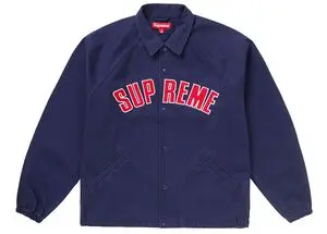 Supreme Denim Coaches Jacket - Navy Blue
