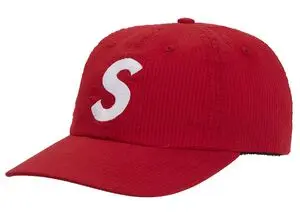 Supreme Seersucker S Logo 6 Panel - Red