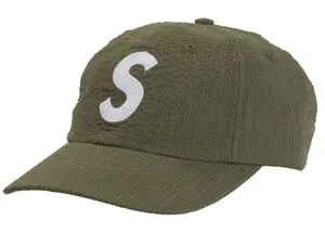 Supreme Seersucker S Logo 6 Panel - Green