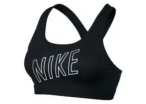 Nike Pro Classic Padded Logo Sports Bra - Black