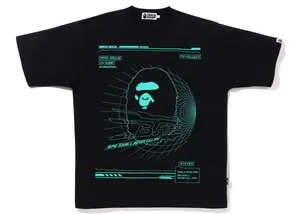 A BATHING APE Cyber Bathing Ape Relaxed Fit Tee Shirt - Black