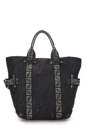 Fendi Zucca Nylon Tote - Black