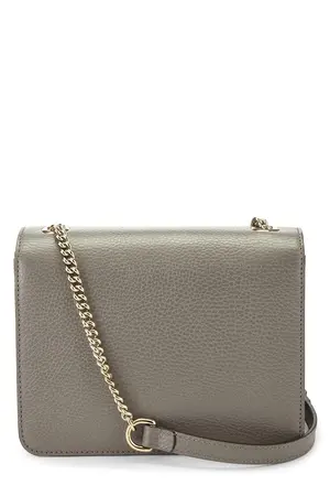Gucci Leather Interlocking Crossbody - Grey