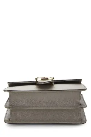 Gucci Leather Interlocking Crossbody - Grey
