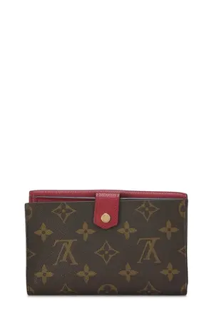 LOUIS VUITTON Monogram Canvas Pallas Compact Wallet - Red