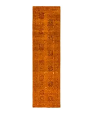 Bloomingdale'S Fine Vibrance M1482 Runner Area Rug, 3'1 X 11'8 - Orange