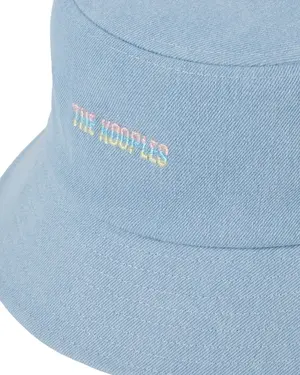 The Kooples Denim Bob Hat 55/56 Blue Cotton Blend Bucket Hat Embroidered Logo The Kooples Denim Bob Hat 55/56 Blue Cotton Blend Bucket Hat  main image 4