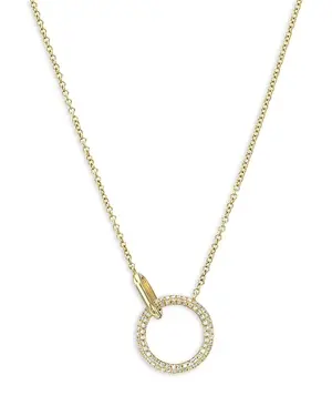 ZOE LEV 14k Yellow Diamond Link Pendant Necklace - Gold