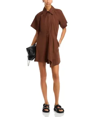 A.L.C. Julie Shirt Dress - Milk Chocolate