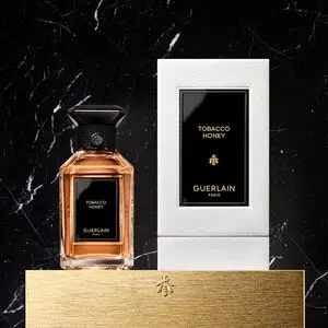 l art & la matiere tobacco honey eau de parfum LART MATIRE @guerlain ,  PARFUM, Touched by honey, tobacco turns to gold, The wickedly sensual substance of raw tobacco reveals itself as an accord, unveiling its most base notes are Agarwood (Oud) and Sandalwood Guerlain L'Art & La Matire