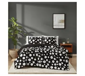 TRULY SOFT Sophia Dot Full/queen 3 Piece Quilt Et - One-color