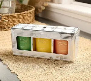 HOMEWORX BY SLATKIN + CO. As Is Set Of 3 Candles - One-color