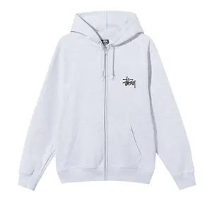 StÜssy Basic Zip Hood 'ash Heather - Grey