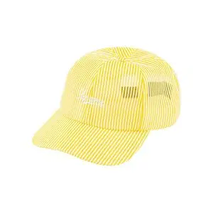 Supreme Stripe Mesh 6-panel Cap - Yellow