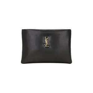 Saint Laurent Small Calypso Pillow Pouch - Black