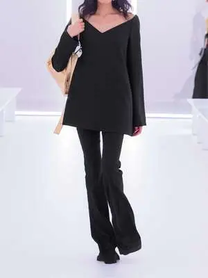 Brandon Maxwell The Fae Crinkled Stretch Linen-blend Flared Pants