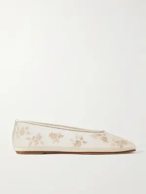 Magda Butrym Embroidered Ballet Flats