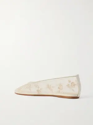 Magda Butrym Embroidered Ballet Flats