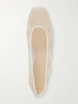 Magda Butrym Embroidered Ballet Flats