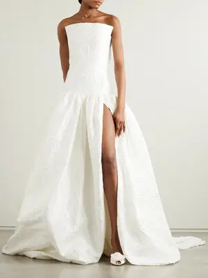 Maticevski Harlequin Strapless Gown