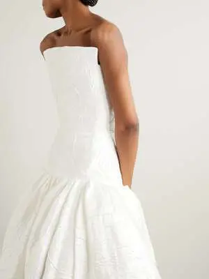 Maticevski Harlequin Strapless Gown