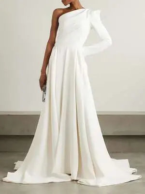 Maticevski Audacity One-sleeve Gown
