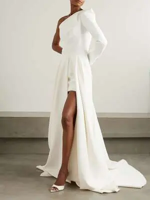 Maticevski Audacity One-sleeve Gown